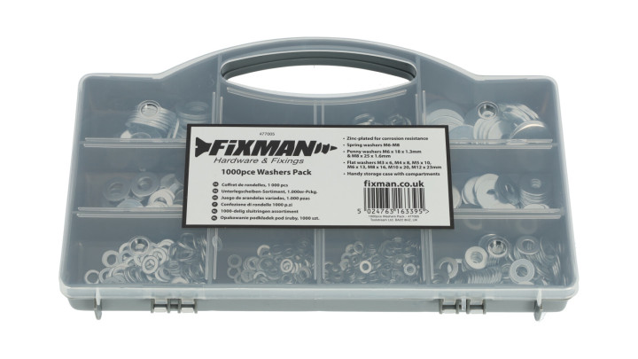 Assortment box washers M3-M12 1000-piece