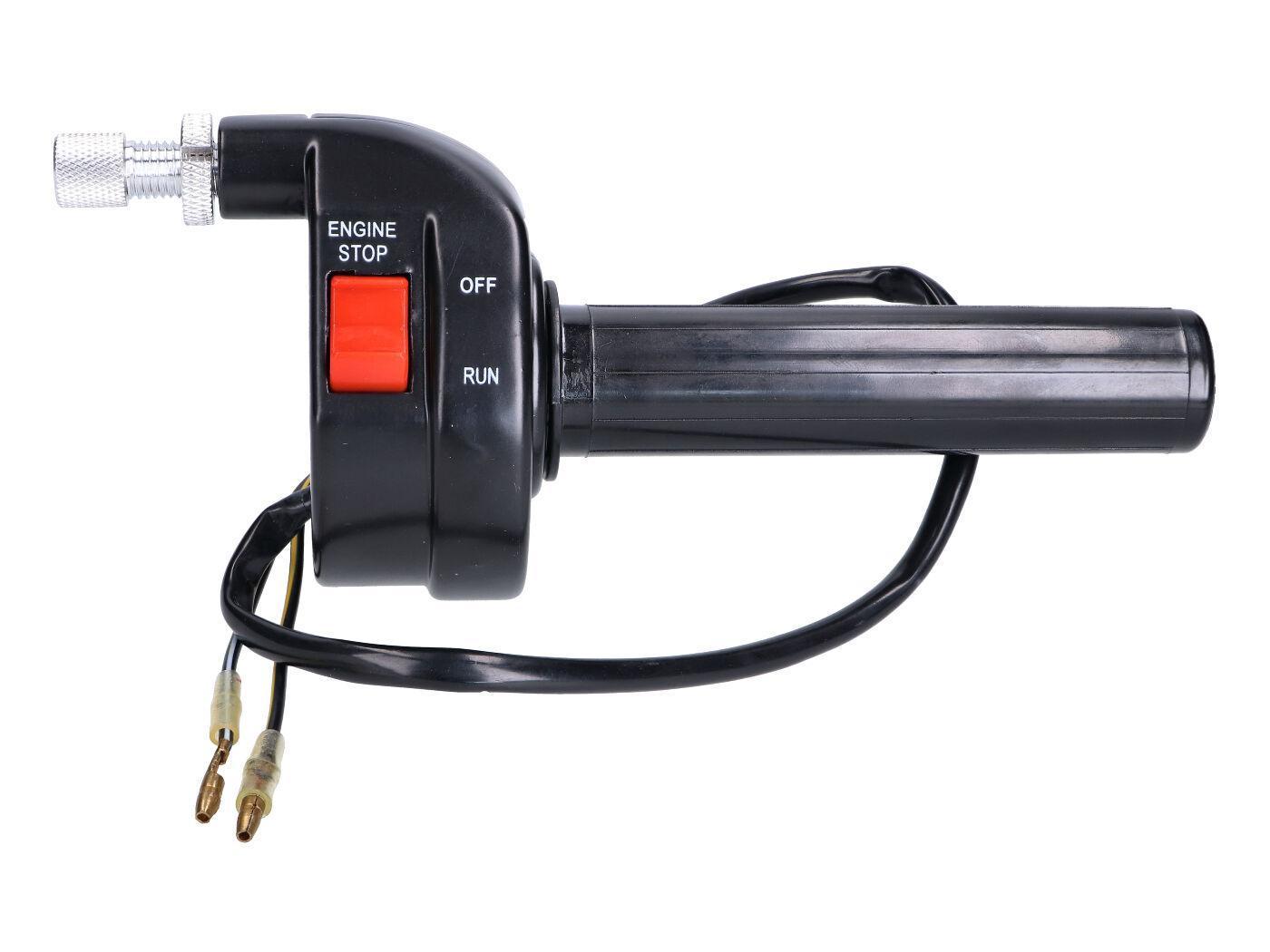 Throttle grip 101 Octane universal, with motorized kill switch