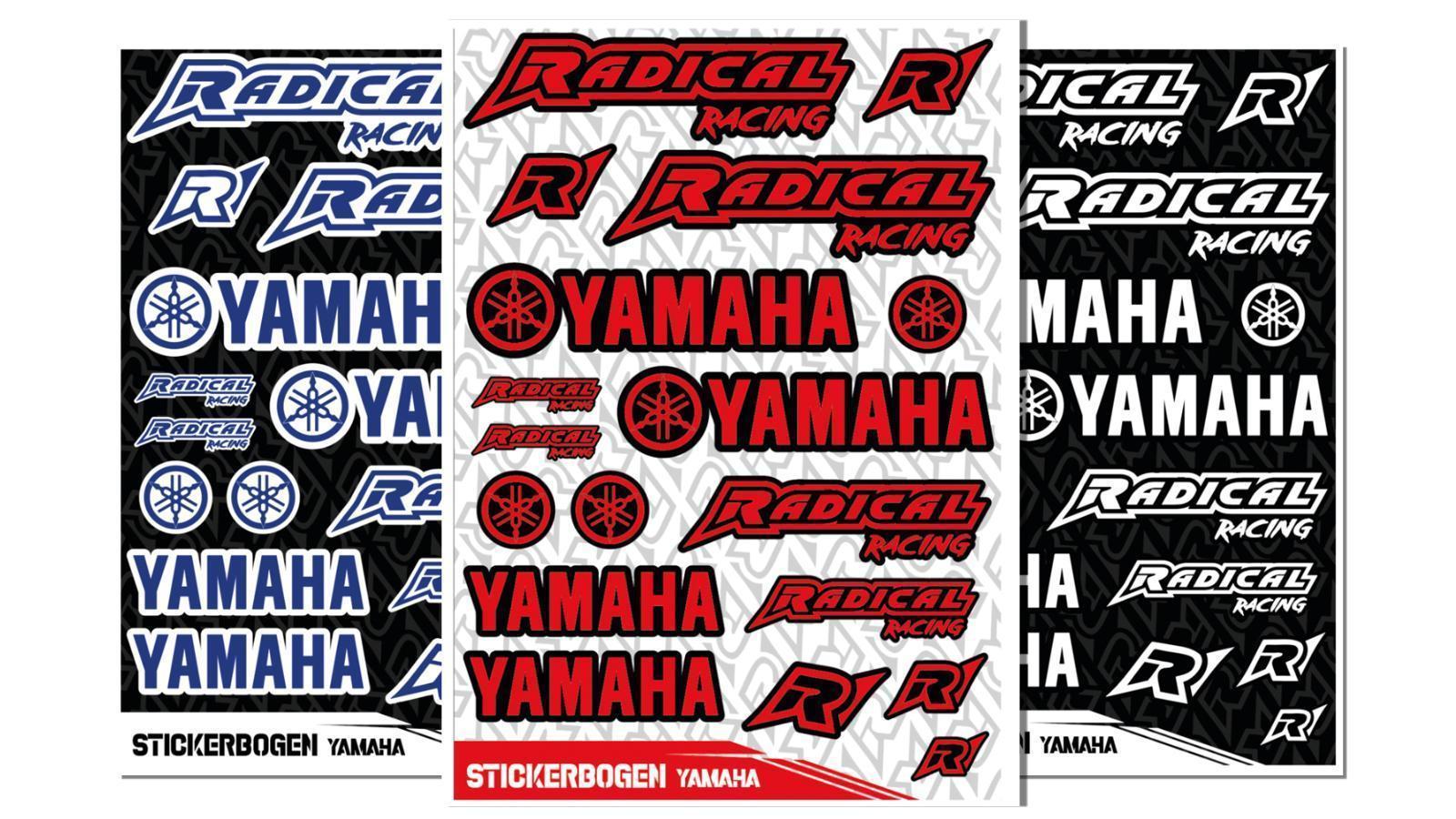 Sticker set Radical / Yamaha Yamaha, Din A4, various colours