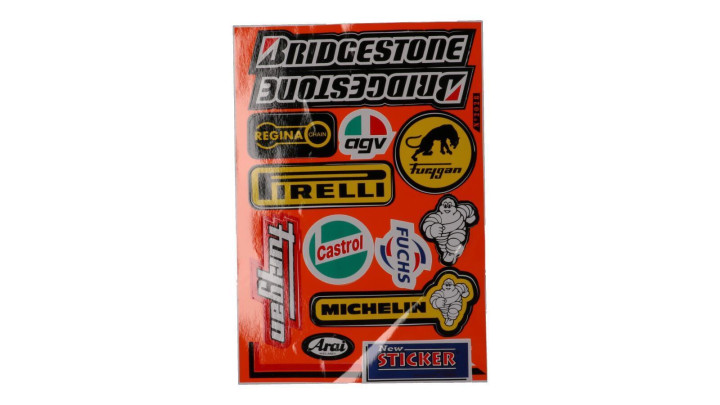 Sticker set Bridgestone/Pirelli/Michelin, 33x22cm
