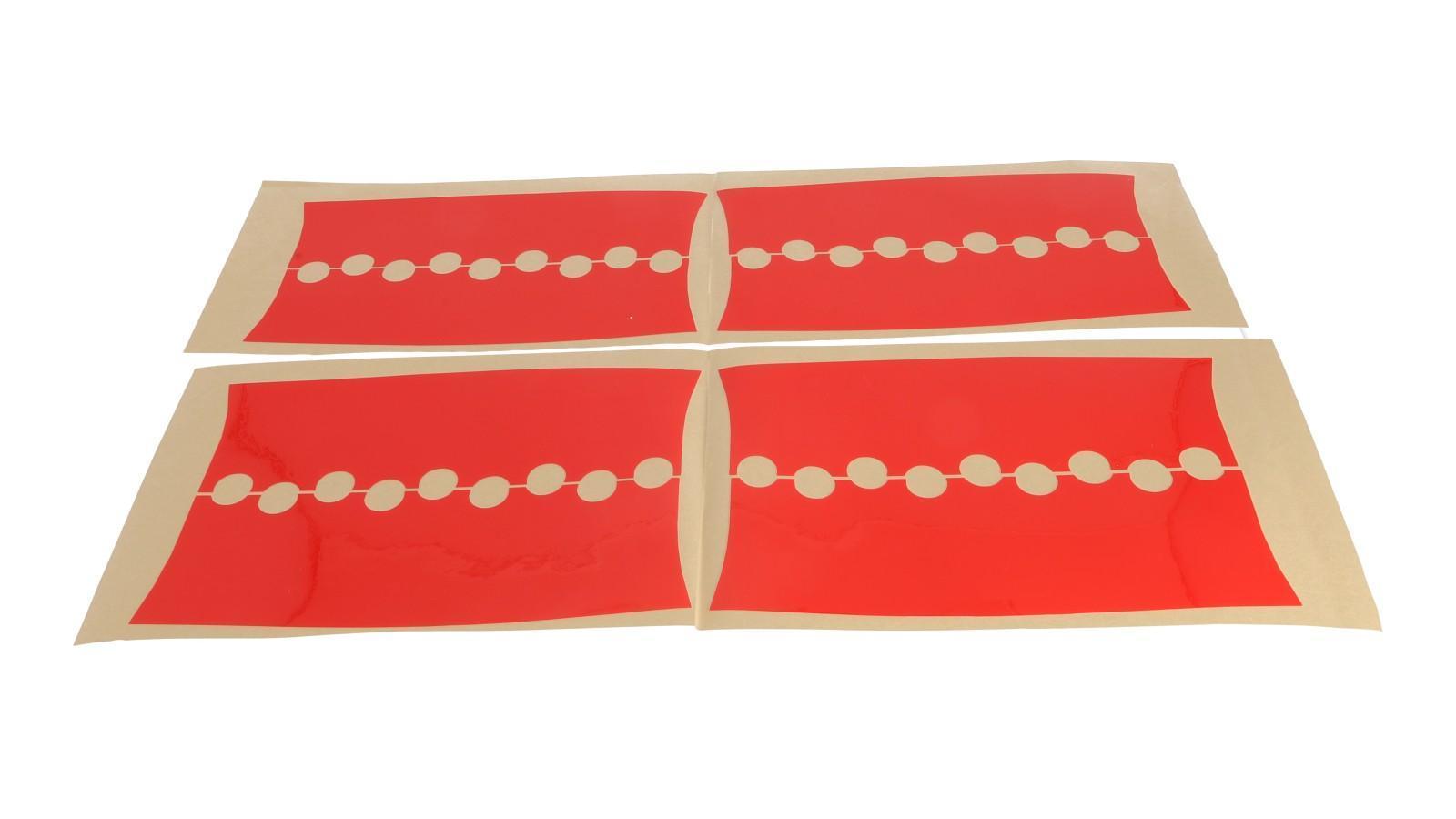 Felgenrandaufkleber-Set Wiesi Factory 50/50 Beta, versch. Farben