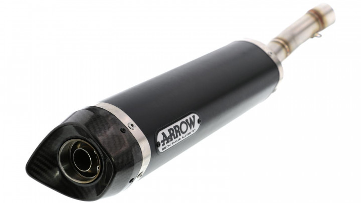 Auspuff- Endschalldämpfer Arrow Thunder Black Line Yamaha YZF-R 125 Bj ...
