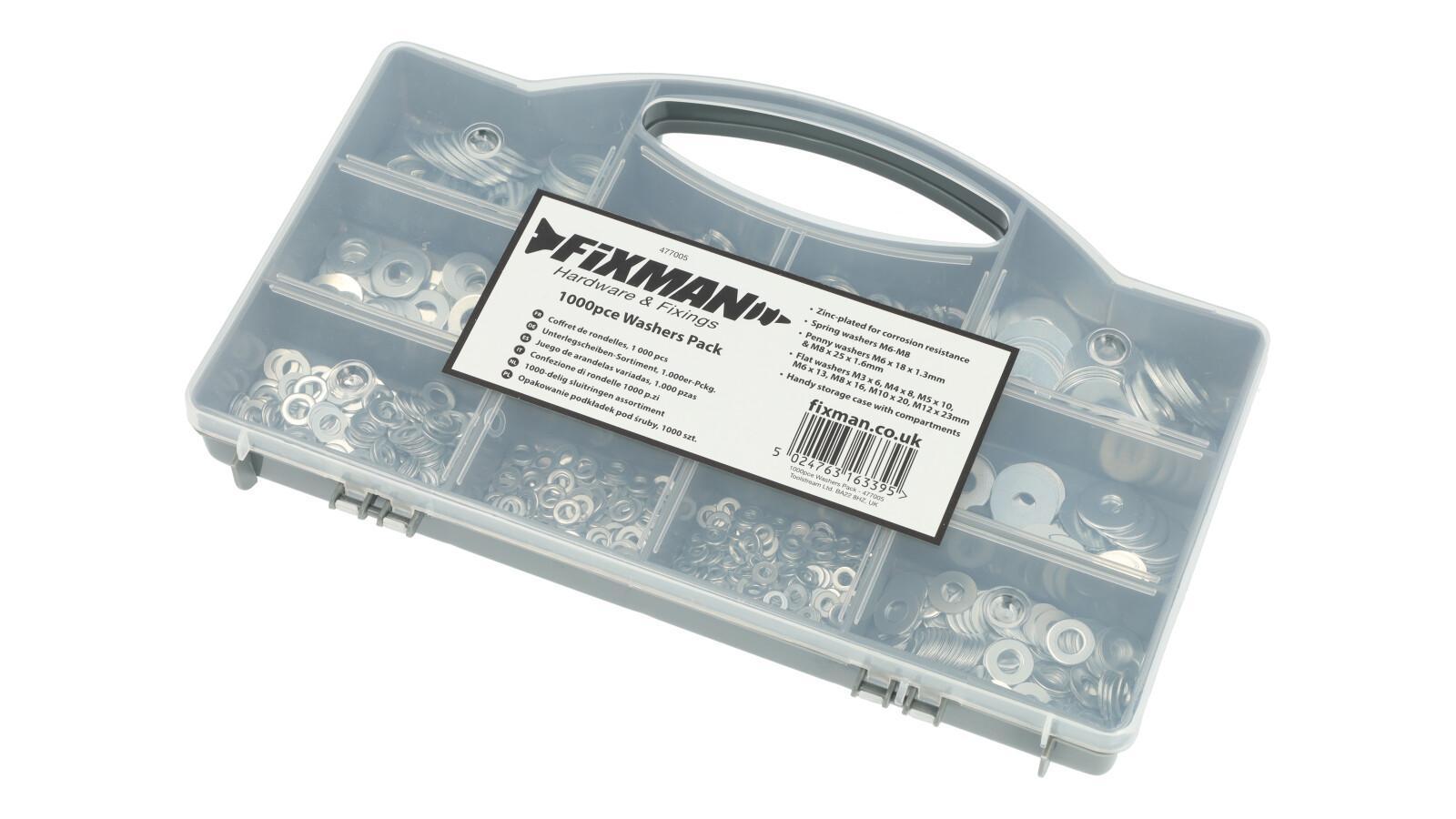 Assortment box washers M3-M12 1000-piece