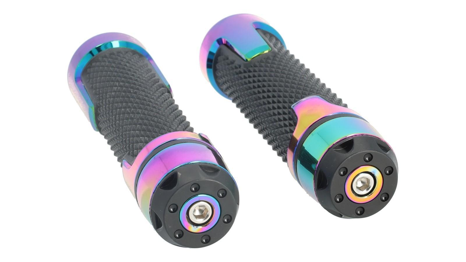 Motorcycle Grips Motoflow Color Bomb CNC Universal, 22mm, with CNC ...