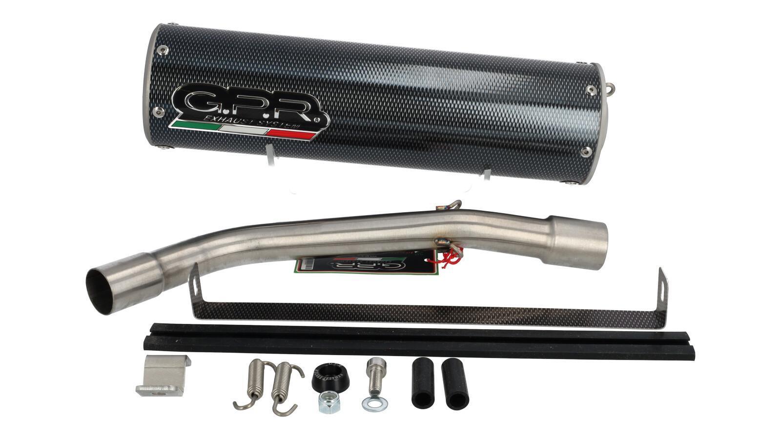 Exhaust system GPR M3 Poppy Fantic XMF 125 from year 17, with EG-BE
