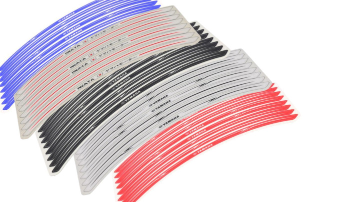 Rim sticker Yamaha OEM universal, 17", various Colors