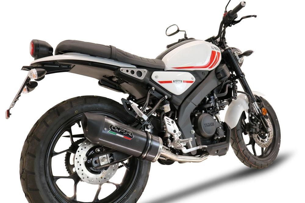 Slip-on rear silencer GPR Furore Carbon Yamaha XSR 125 from model year ...