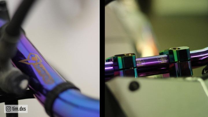 Downhill handlebar 9 Yard Oversize Universal, 28 mm, neo-chrome