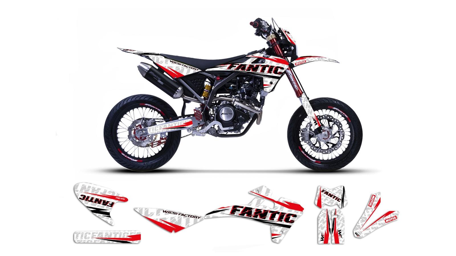 Dekor BURN TIRES FANTIC Wiesi Factory Fantic XMF/XEF 125 ab Bj. 21