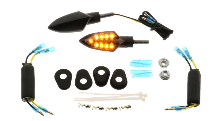 LED indicators Yamaha OEM Yamaha YZF-R/MT 125, black arrow style