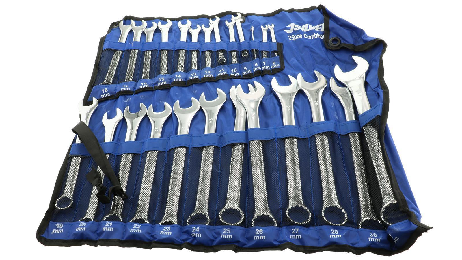Combination wrench set Silverline 25-piece metric 6-32mm