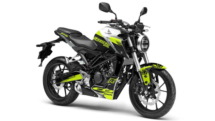 Dekor Radical Racing Honda CB 125 R ab Bj. 18 (JC79), Schwarz/Neon Gelb