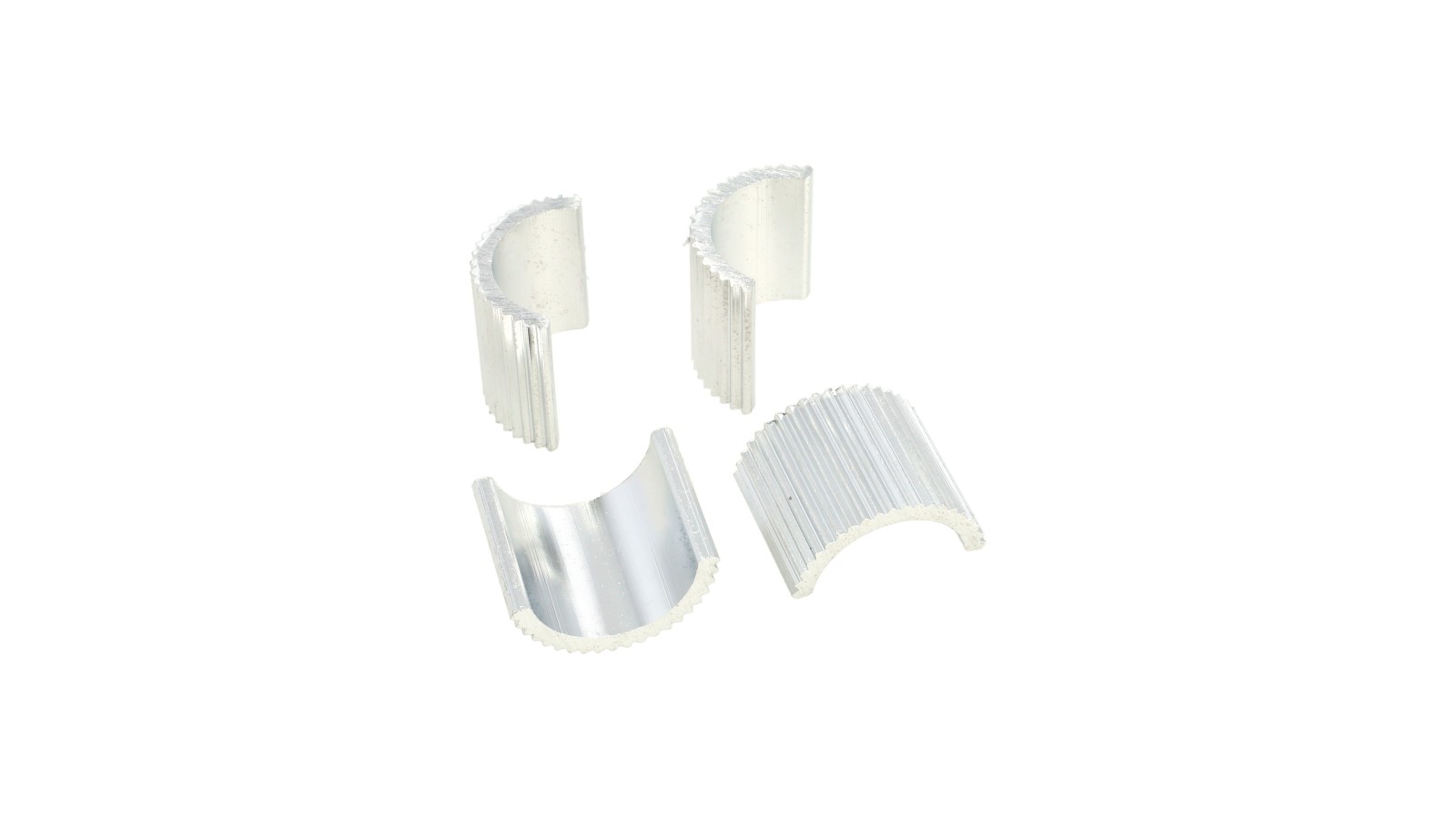 Handlebar clamp spacers Motoflow universal, reduction 28mm to 22mm, 4 ...