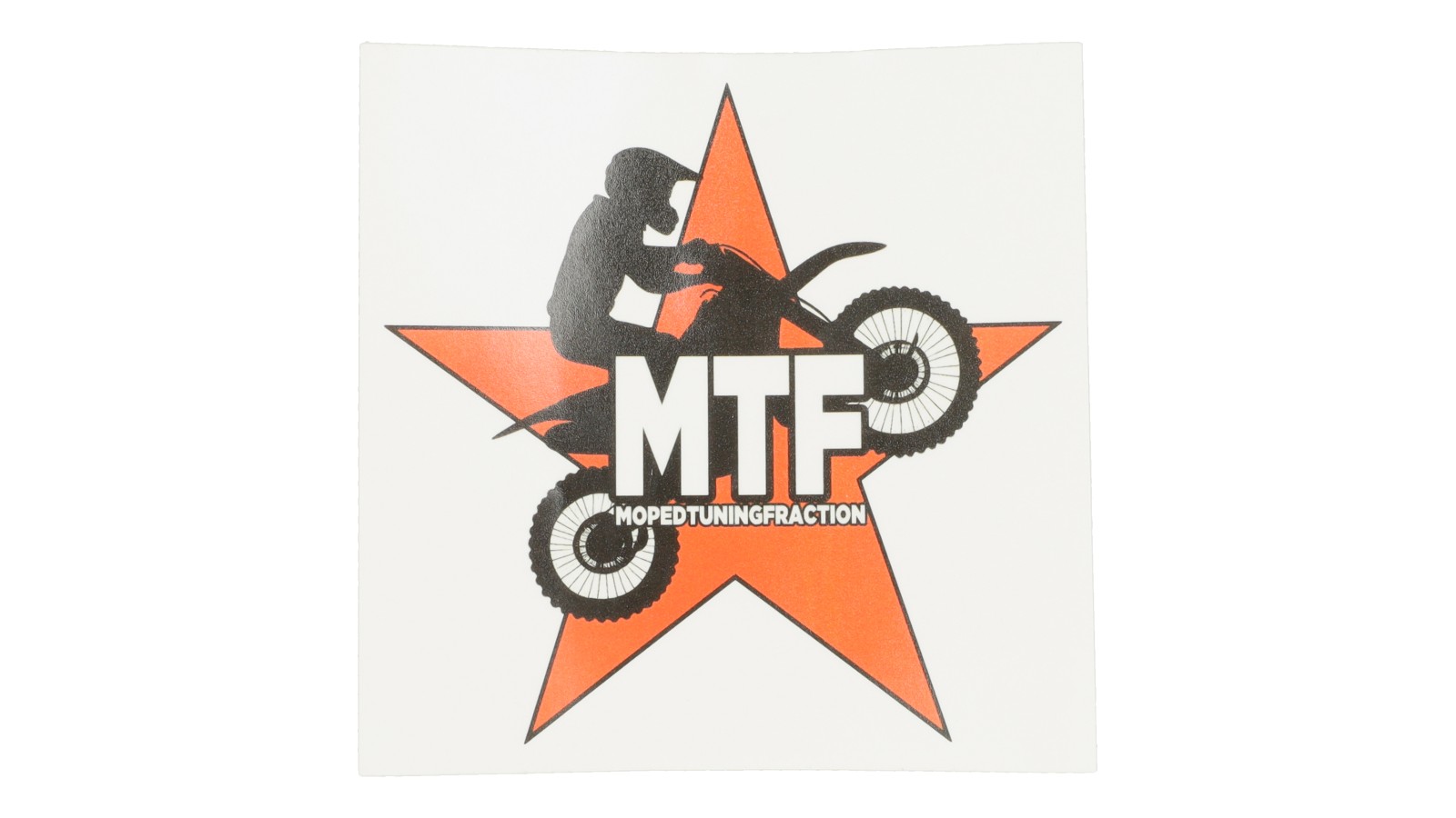 Aufkleber MTF Moped-Tuning-Fraction 96x96mm, transparent