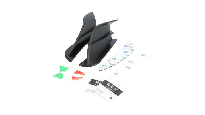 Winglets universell, adhesive, Carbon-look