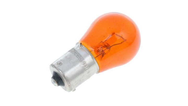 Pear Socket: BAU15s, 12V 21W, Orange
