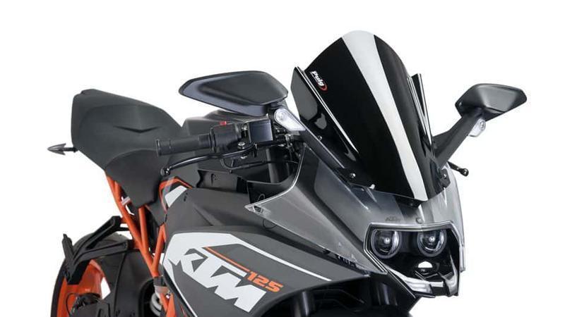 Cockpit window Puig KTM RC 125 year 14-, various colours, with ABE